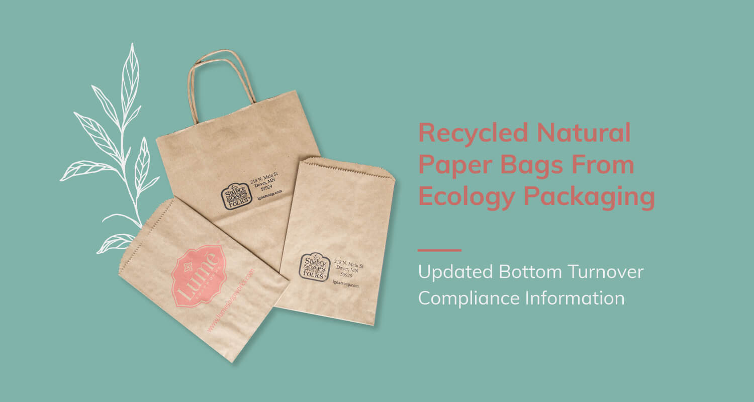 RECYCLED NATURAL PAPER BAGS FROM ECOLOGY PACKAGING - UPDATED BOTTOM ...